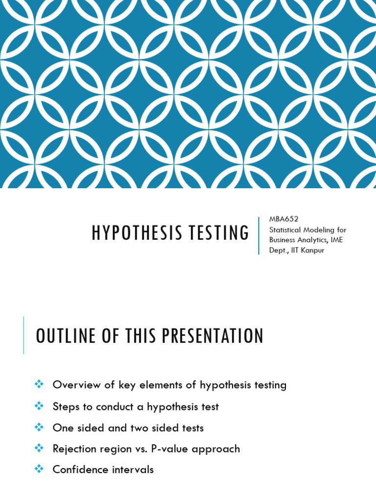 Hypothesis Testing | PDF