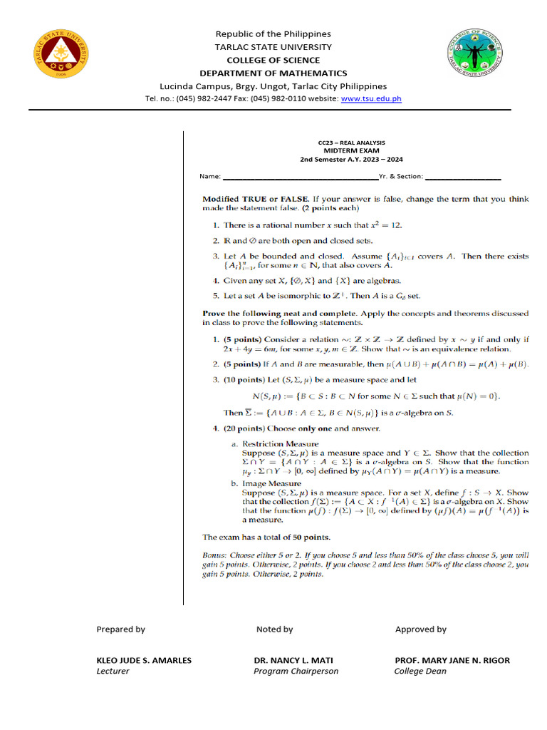 Midterm Exam CC23 | PDF