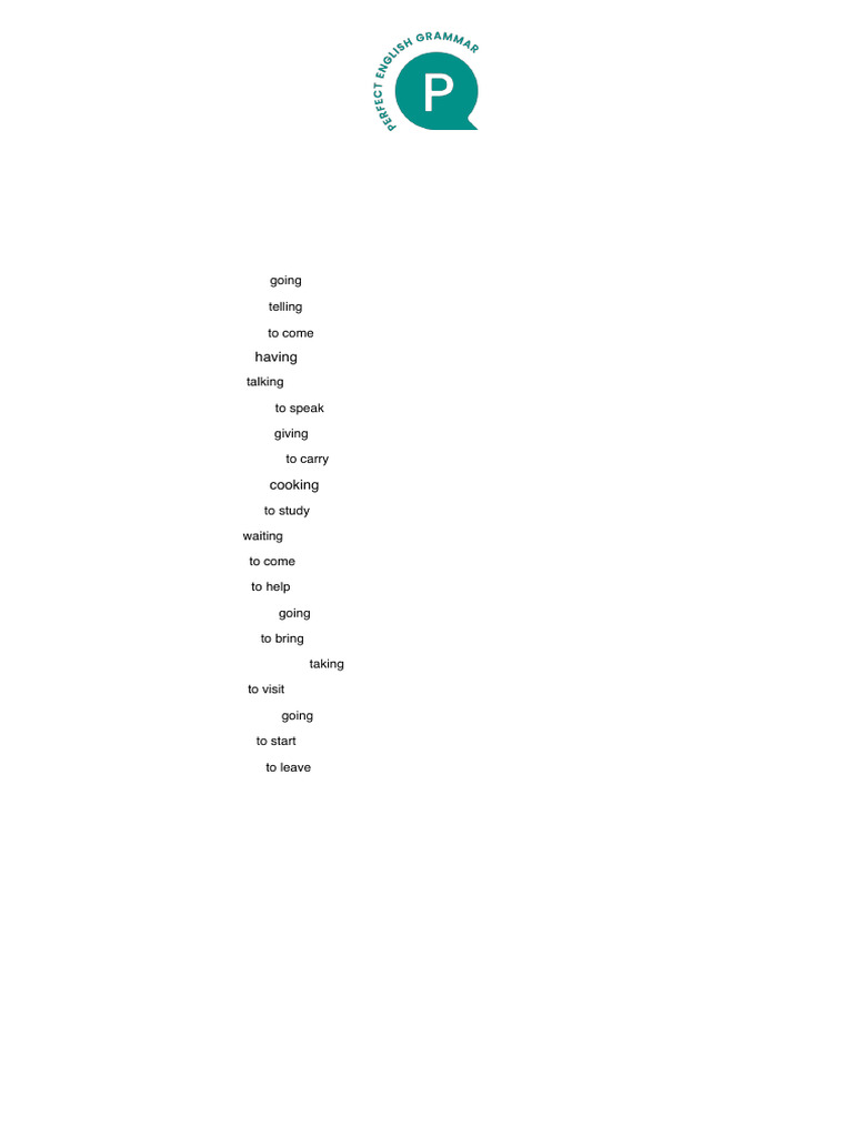 Homework Verb Patterns | PDF