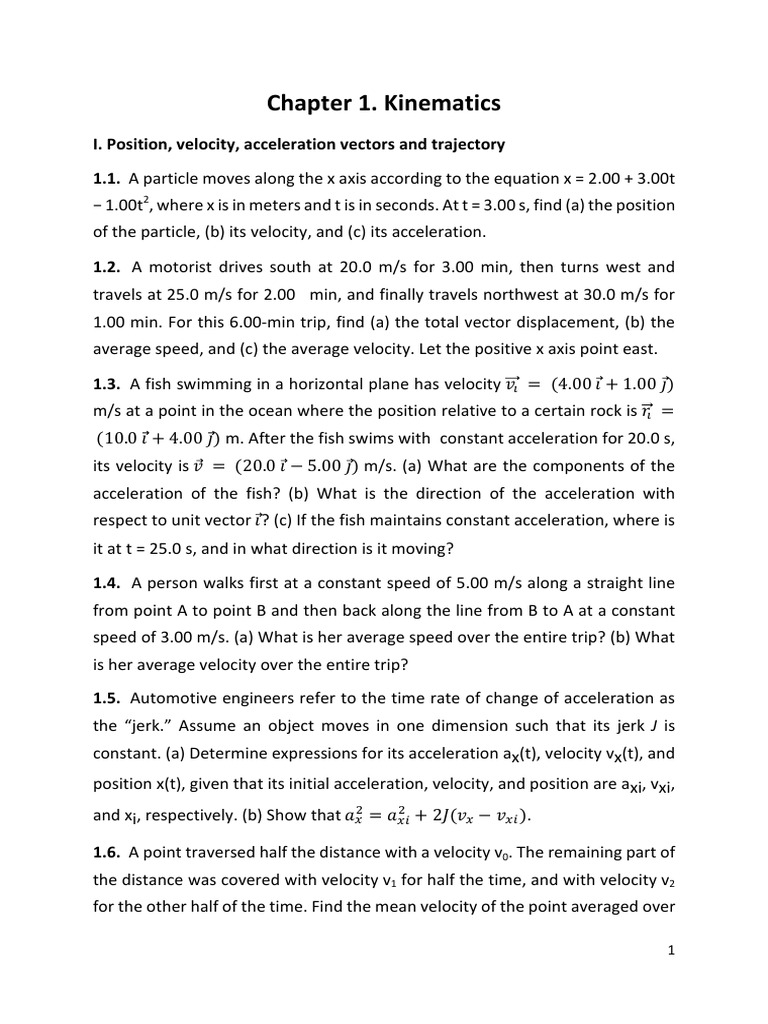 Chapter 1 - Exercise | PDF