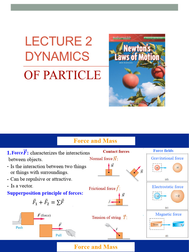2.chapter 2 - Dynamics of Particle | PDF
