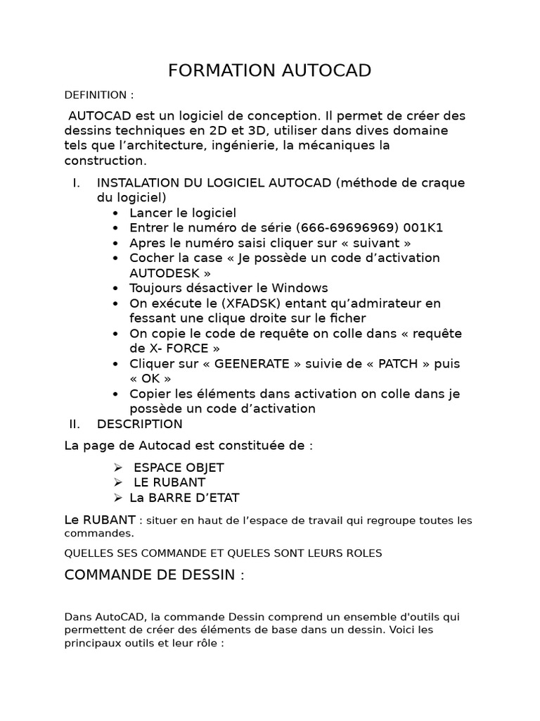 Formation Autocad PDF | PDF