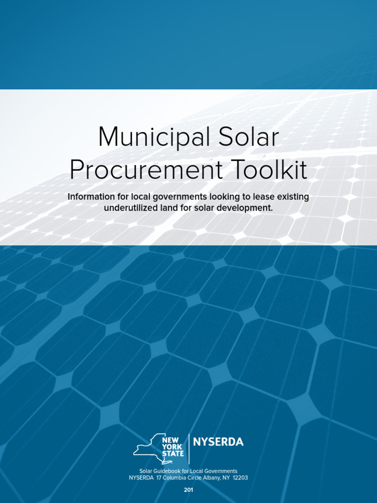 2023 Municipal Solar Procurement Toolkit | PDF