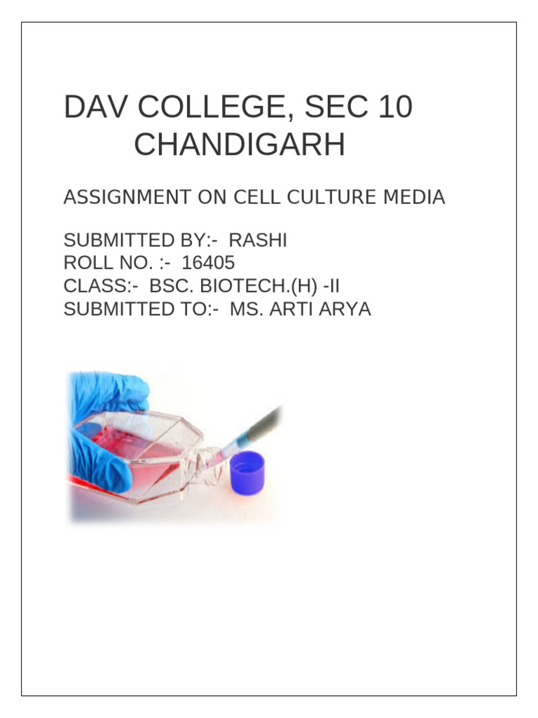 cell culture media | PDF