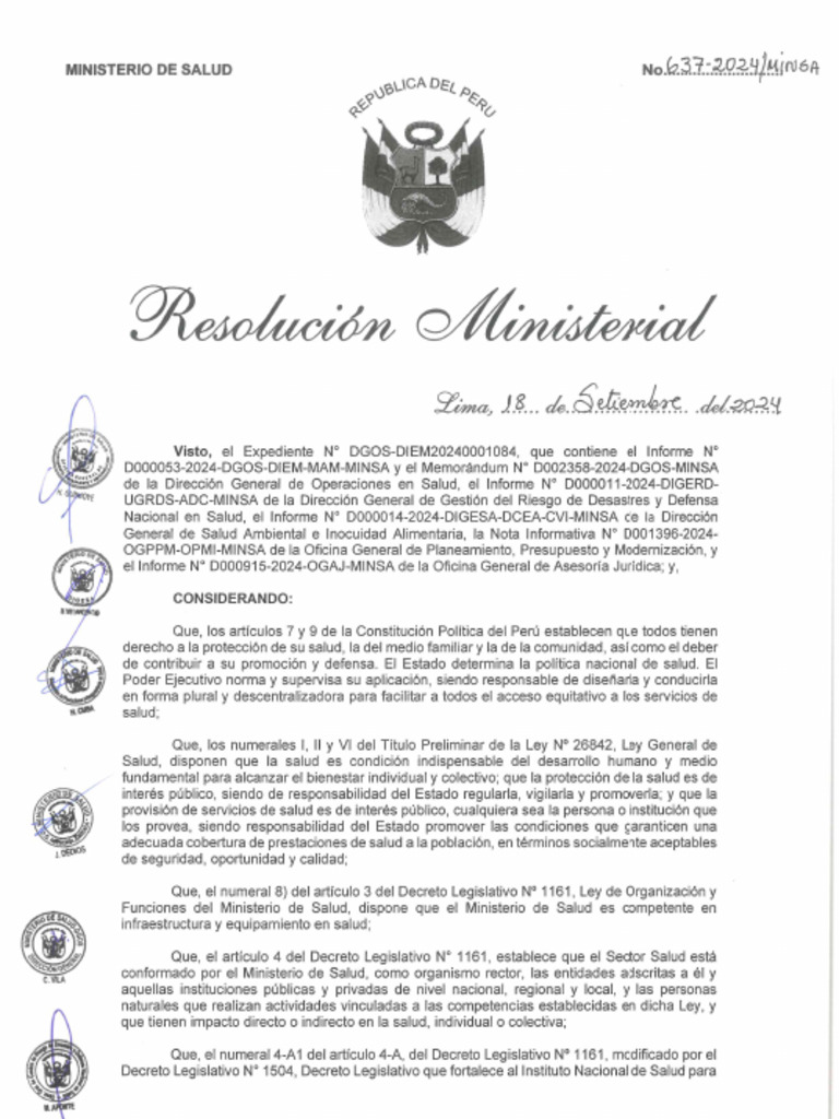 RM 637-2024-Minsa | PDF