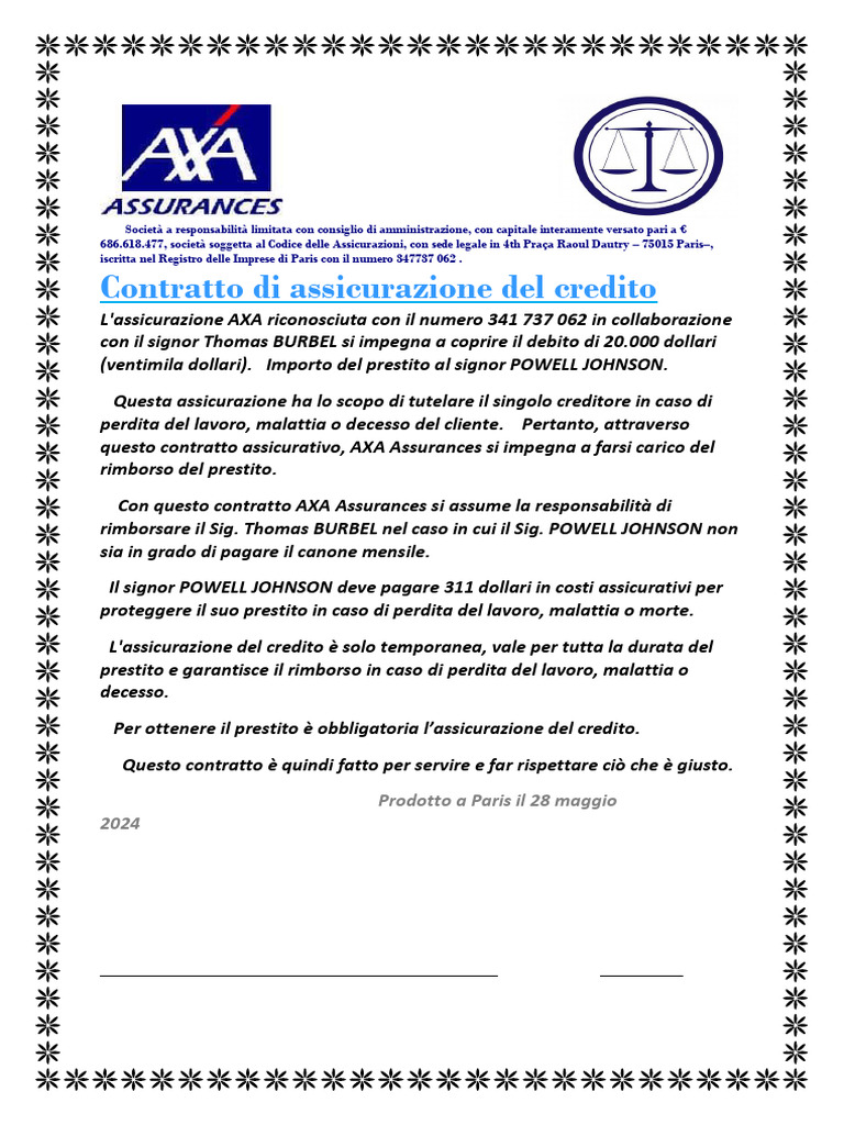 Axa Assurance | PDF
