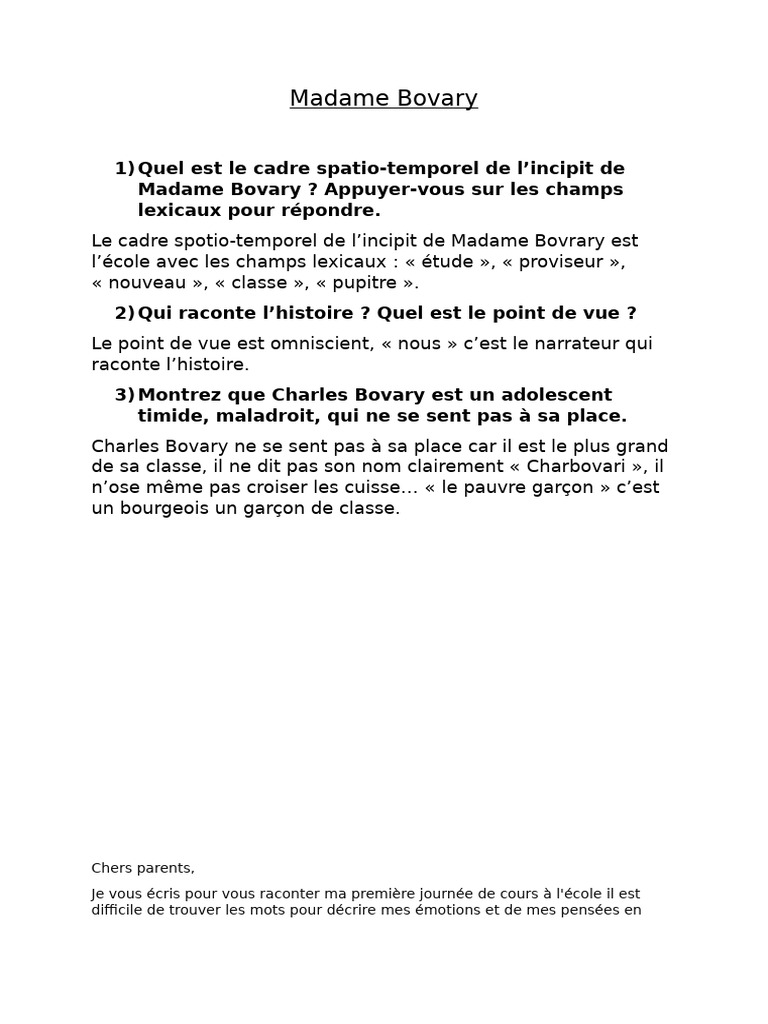 Madame Bovary | PDF