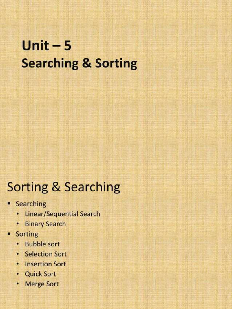 Sorting | PDF