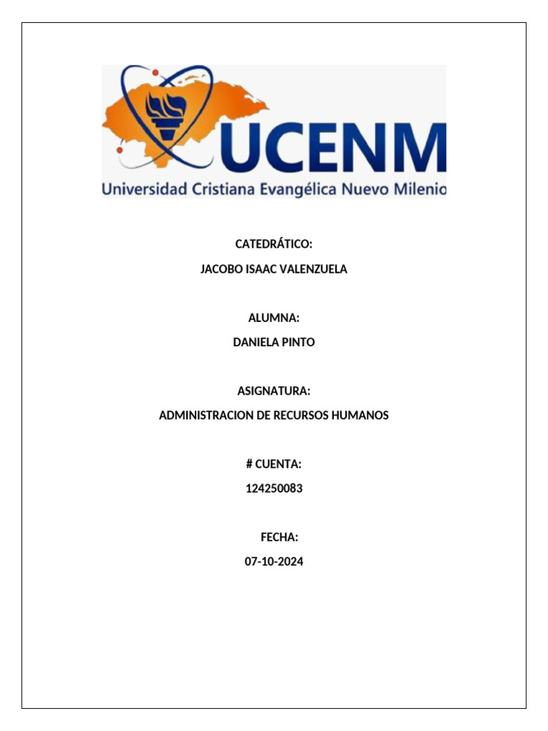 Ensayo Administracion de Recursos Humnos | PDF | Gestión de recursos ...