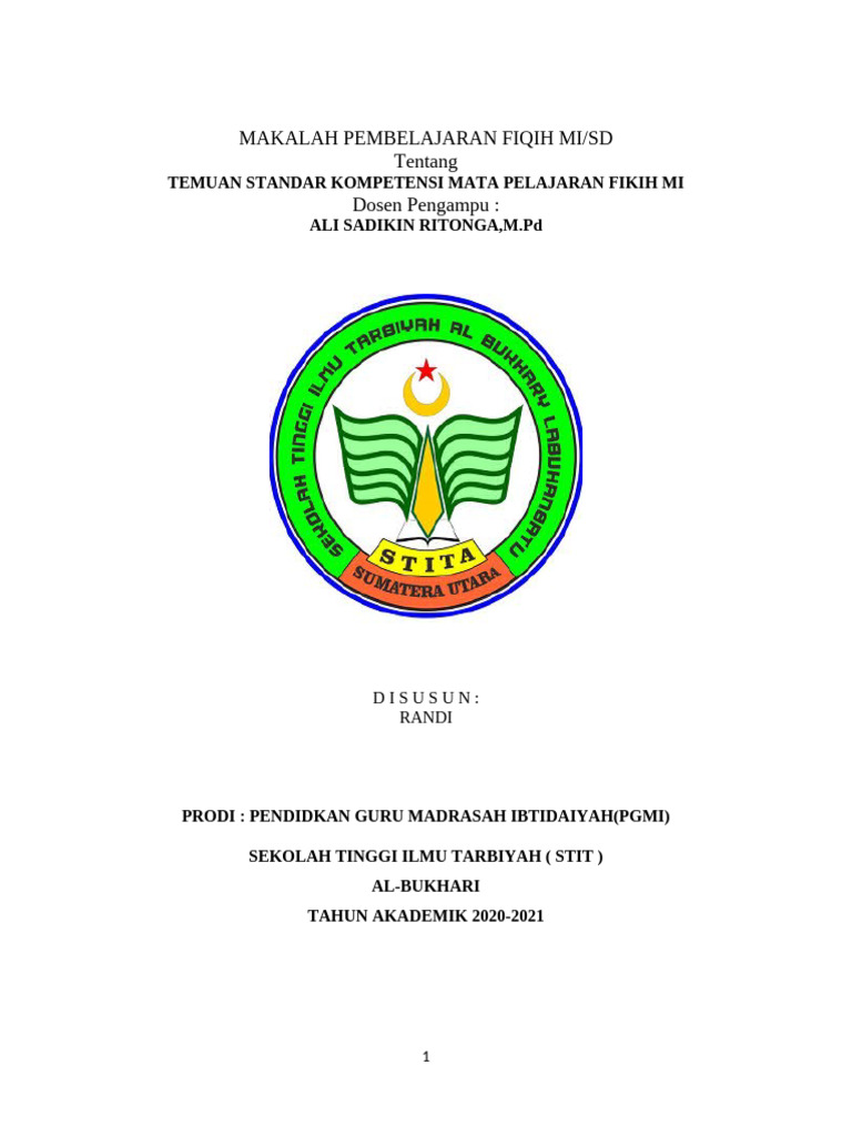 Makalah Pembelajaran Fiqih | PDF