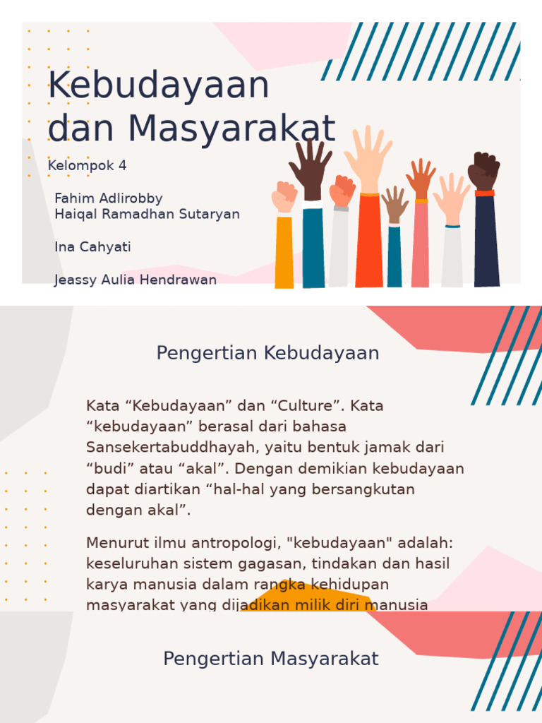 Kebudayaan&Masyarakat Kel 4 | PDF