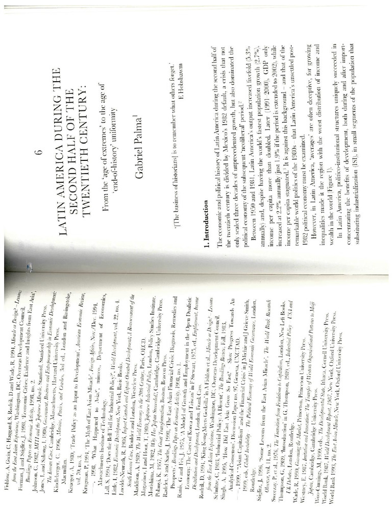 Palma - The Latin American Economics | PDF