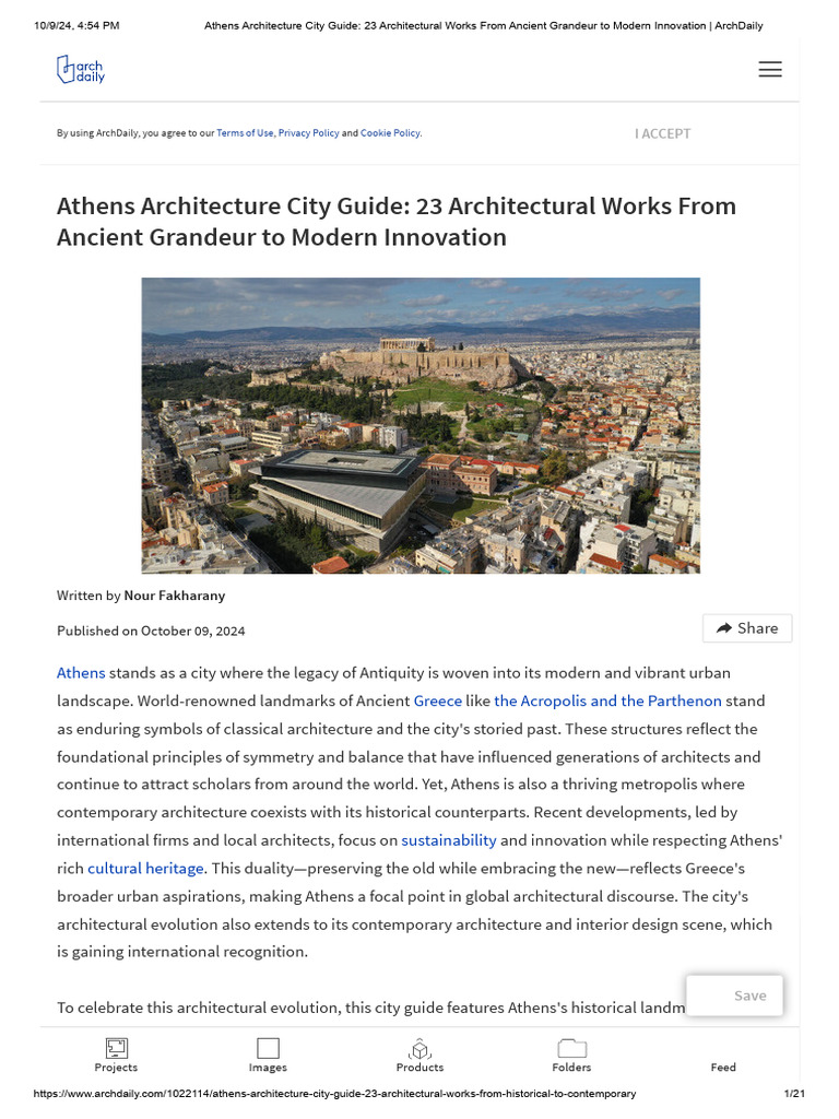 Athens Architecture City Guide | PDF | Athens