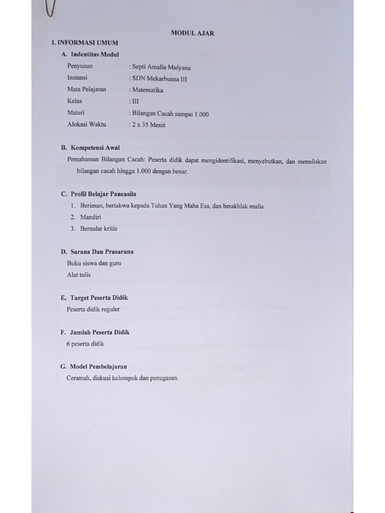 Modul Ajar 1 Septi Amalia Mulyana | PDF