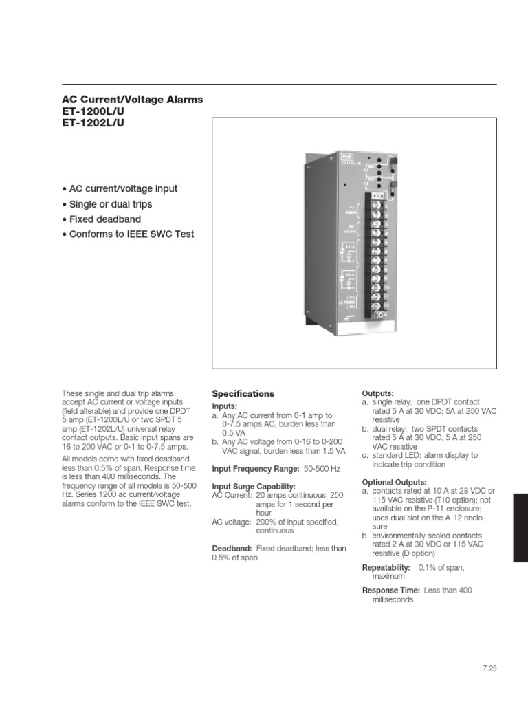 Et 1200 Data Sheet | PDF