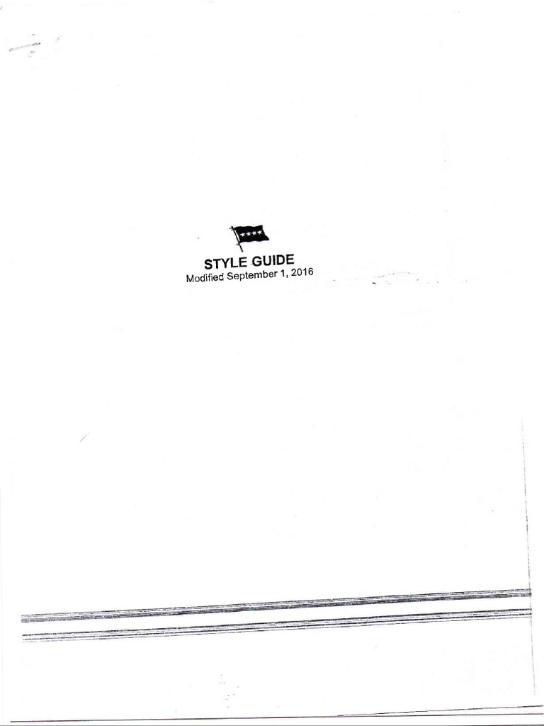New Style Guide | PDF