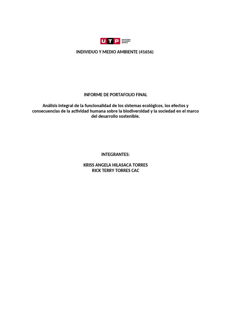 Borrador Informe | PDF