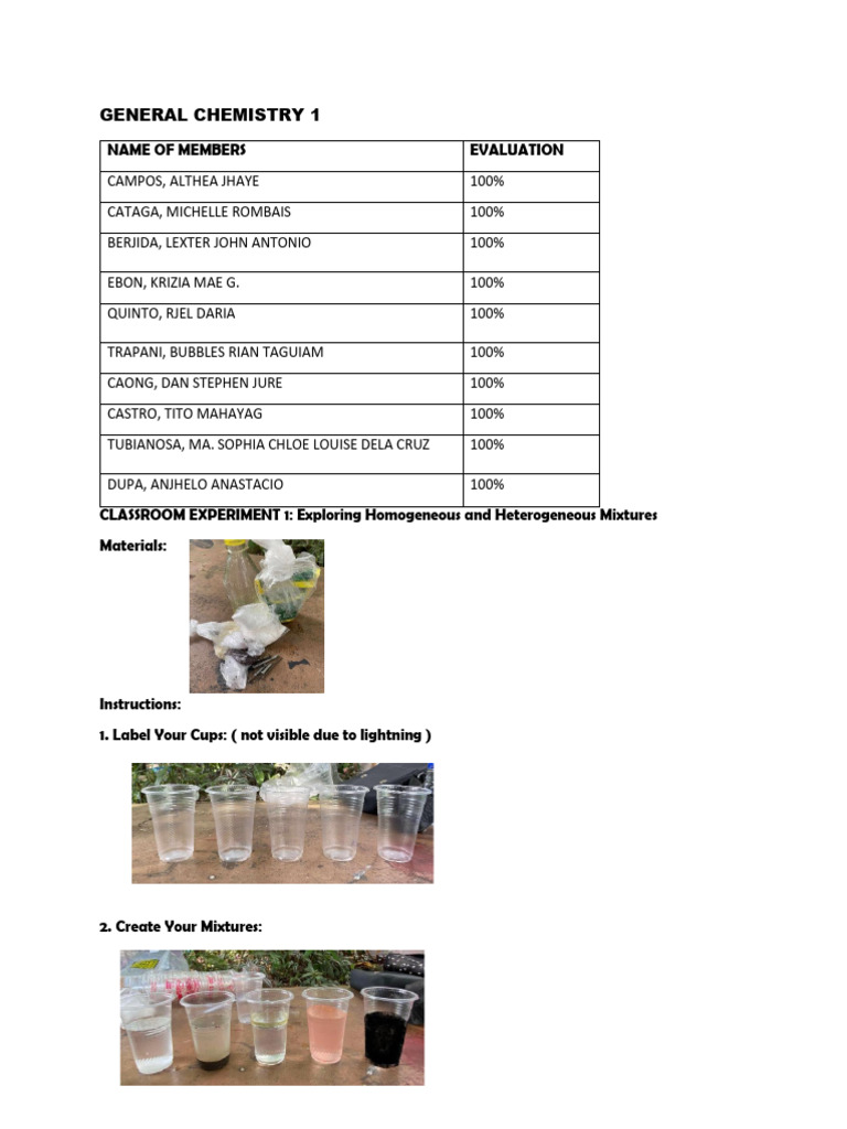 General Chemistry 1 | PDF