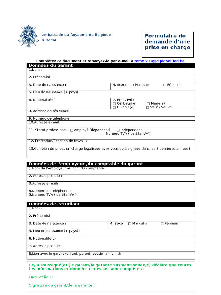 formulaire_de_demande_dune_prise_en_charge | PDF
