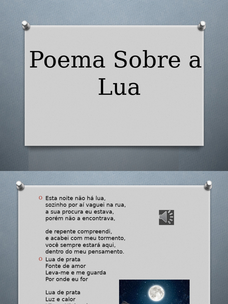 Poema Sobre A Lua. | PDF