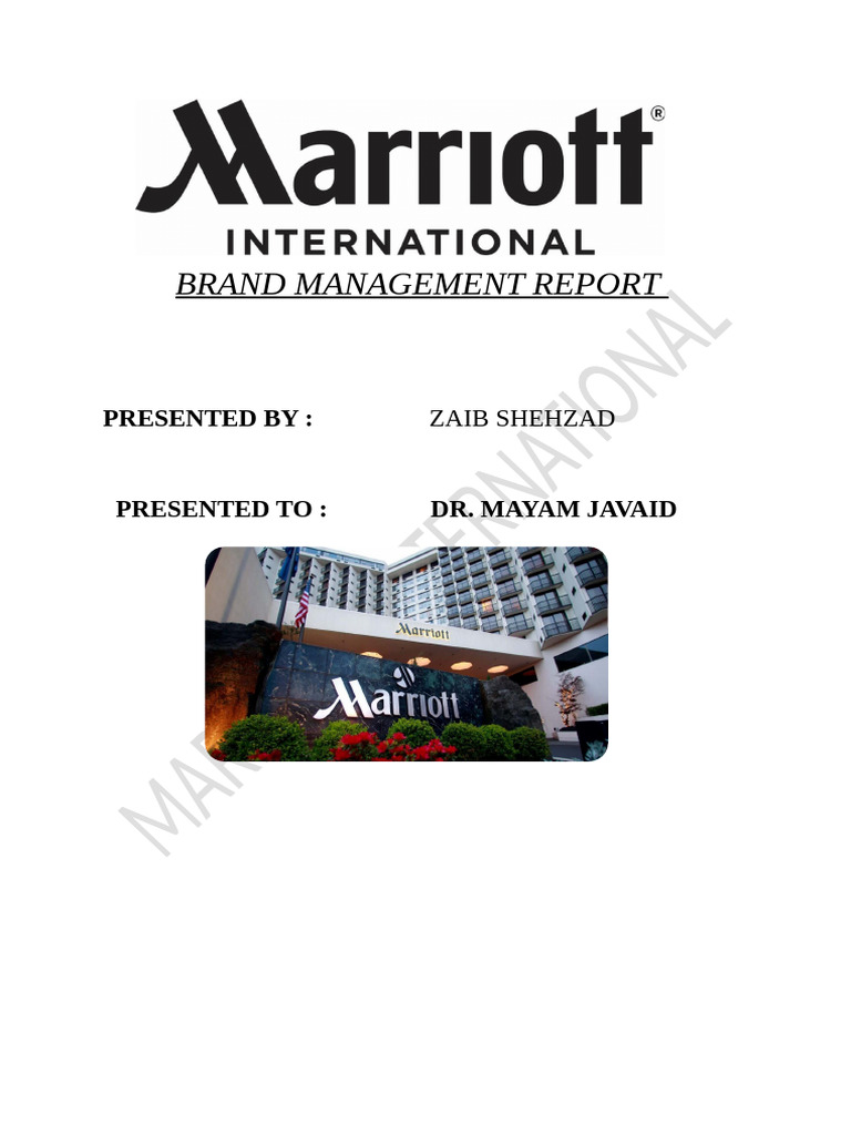 Founders of Marriott International | PDF | Decision Making | Marriott ...