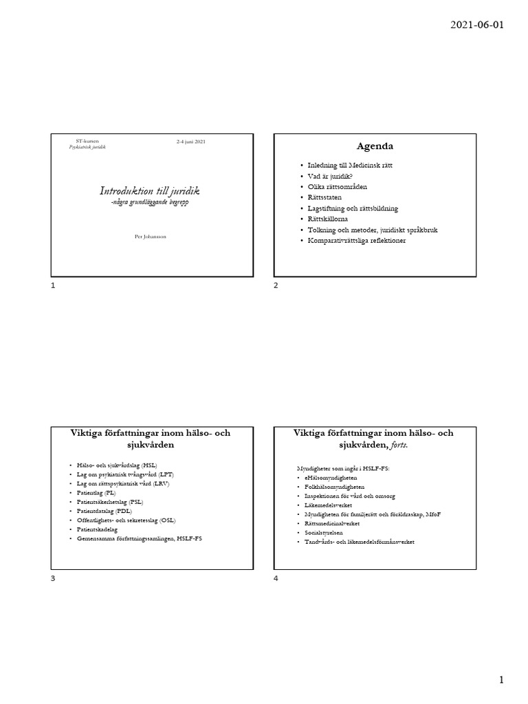 Juridisk Introduktion | PDF