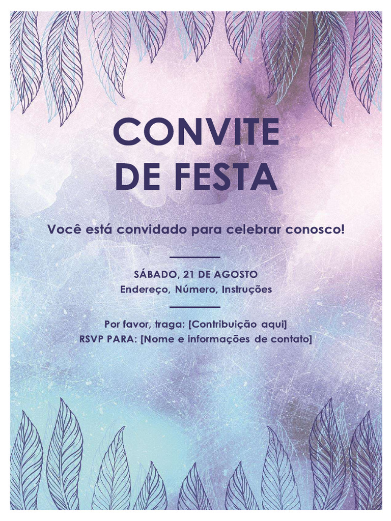 Convite Festa | PDF