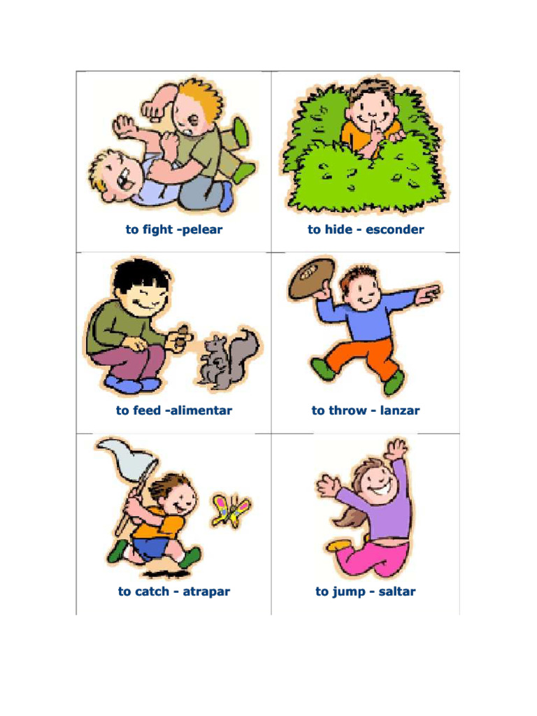 English Verbs - Flashcards | PDF