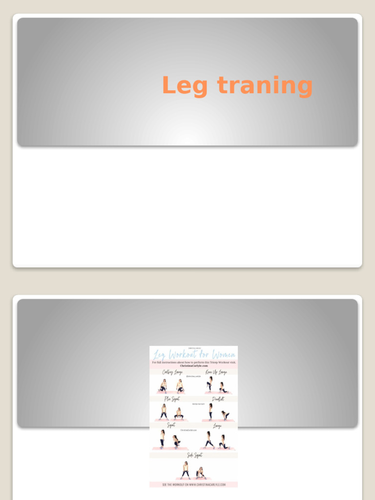Leg Traning | PDF