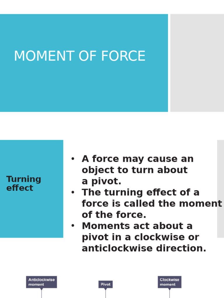 Moment of Force | PDF