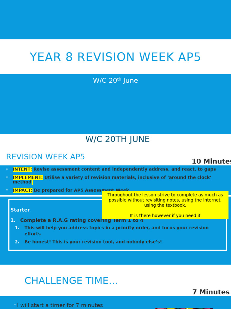 Y8 Revision Lesson 1 | PDF