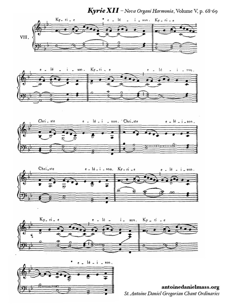 Kyrie XII: Page 1 of 3 | PDF