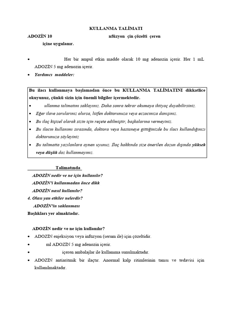 Adozin 10 MG 2 ML KT | PDF
