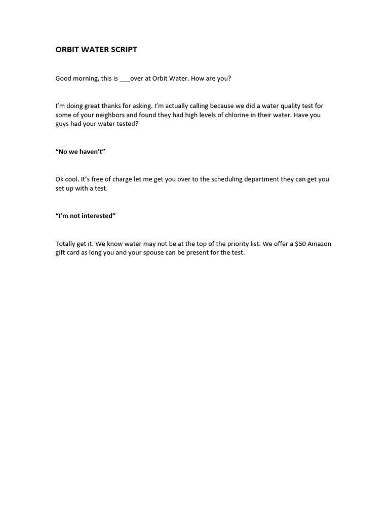 Script Orbit Water PDF | PDF