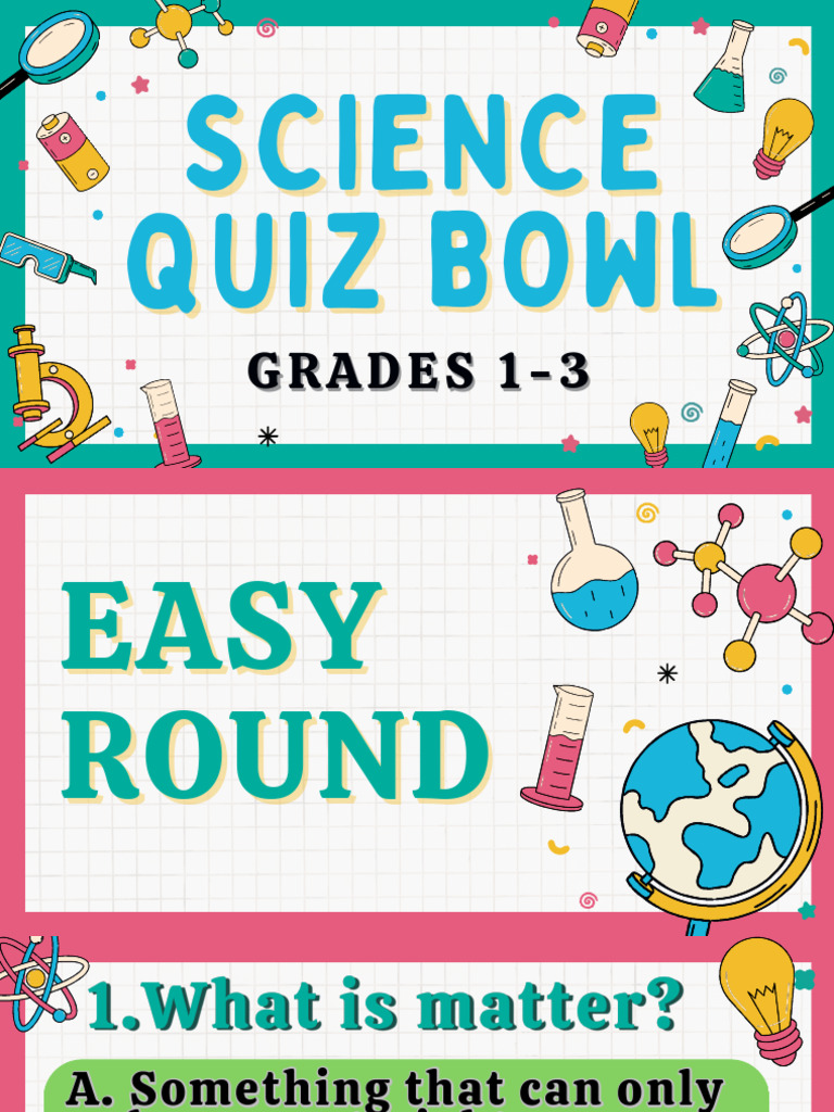 Gr. 1-3 Science Quiz Bowl (1) | PDF