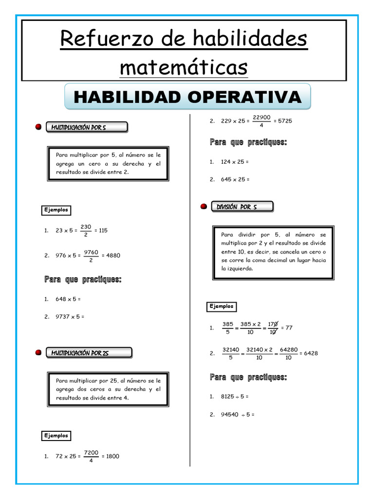 HABILIDAD operativa | PDF