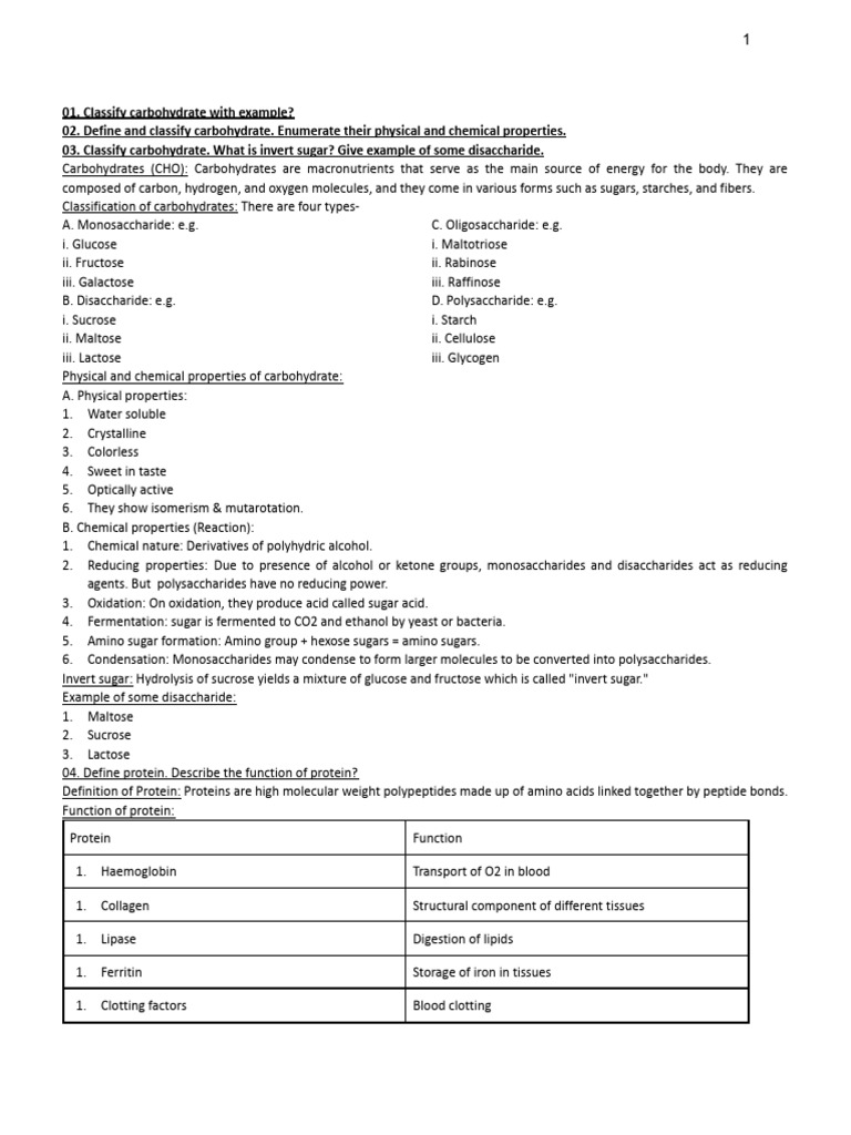 2nd Biochemistry | PDF