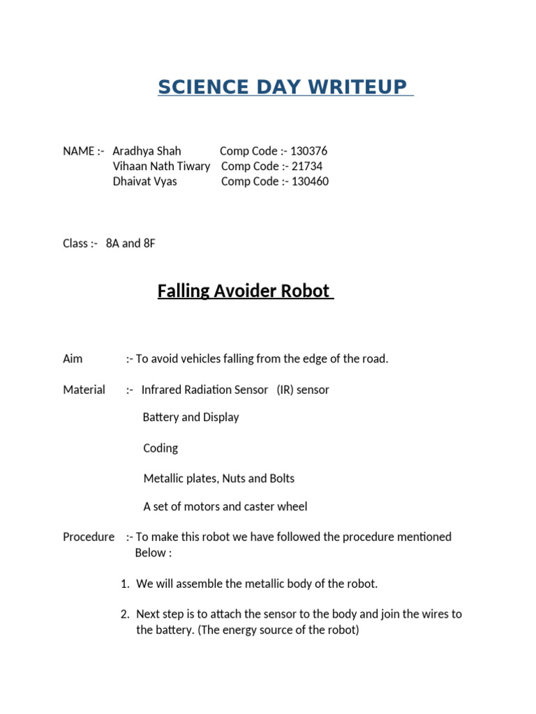Science Day Writeup | PDF