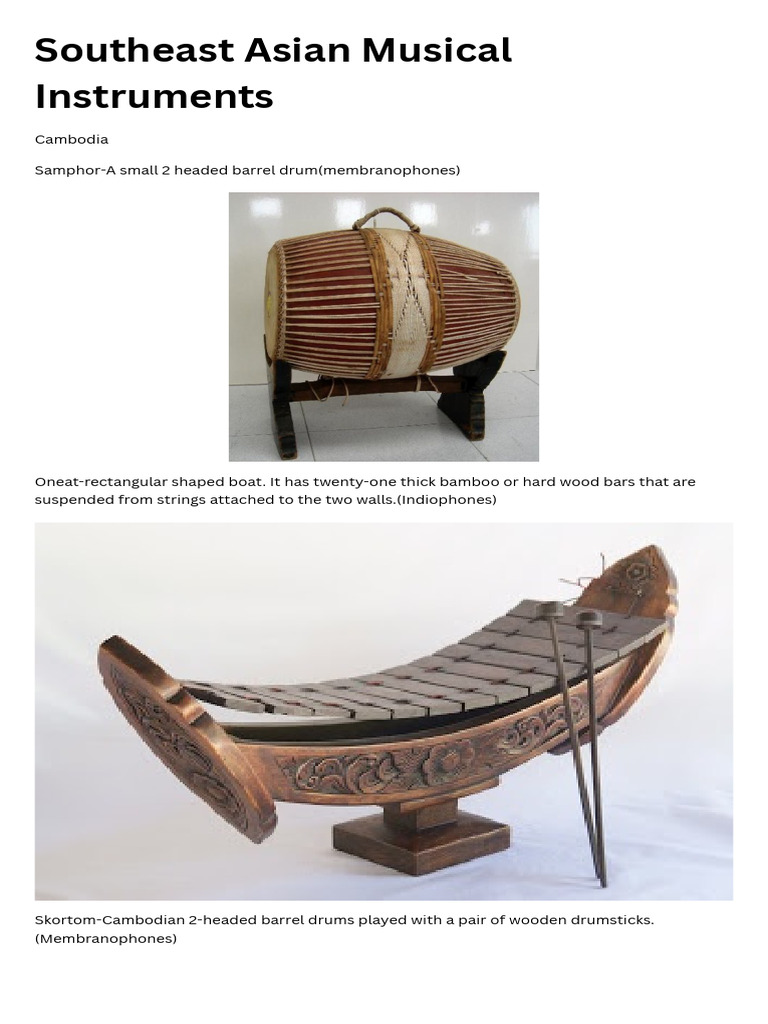 Southeast Asian Musical Instruments - 20240908 - 111806 - 0000 | PDF