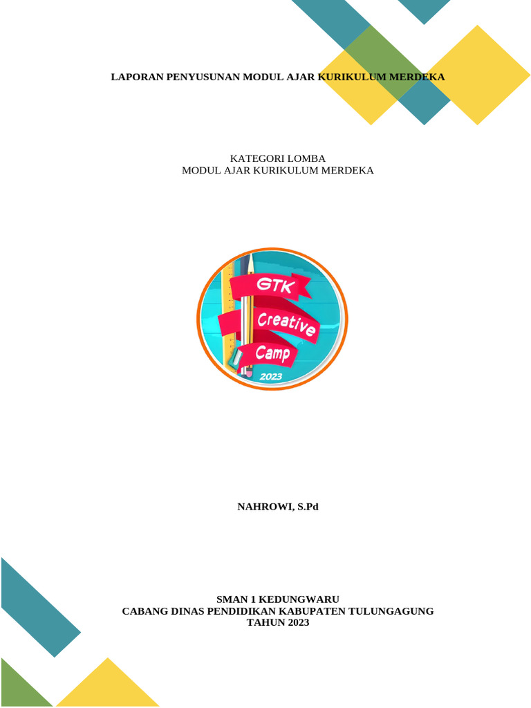 36181-Laporan GCC Batch 4 Nahrowi 2 MB | PDF