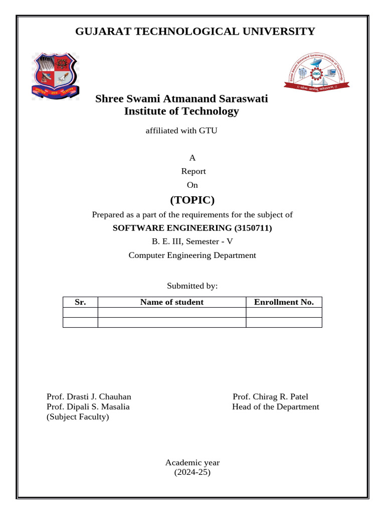 SE - Title - Cover Page | PDF