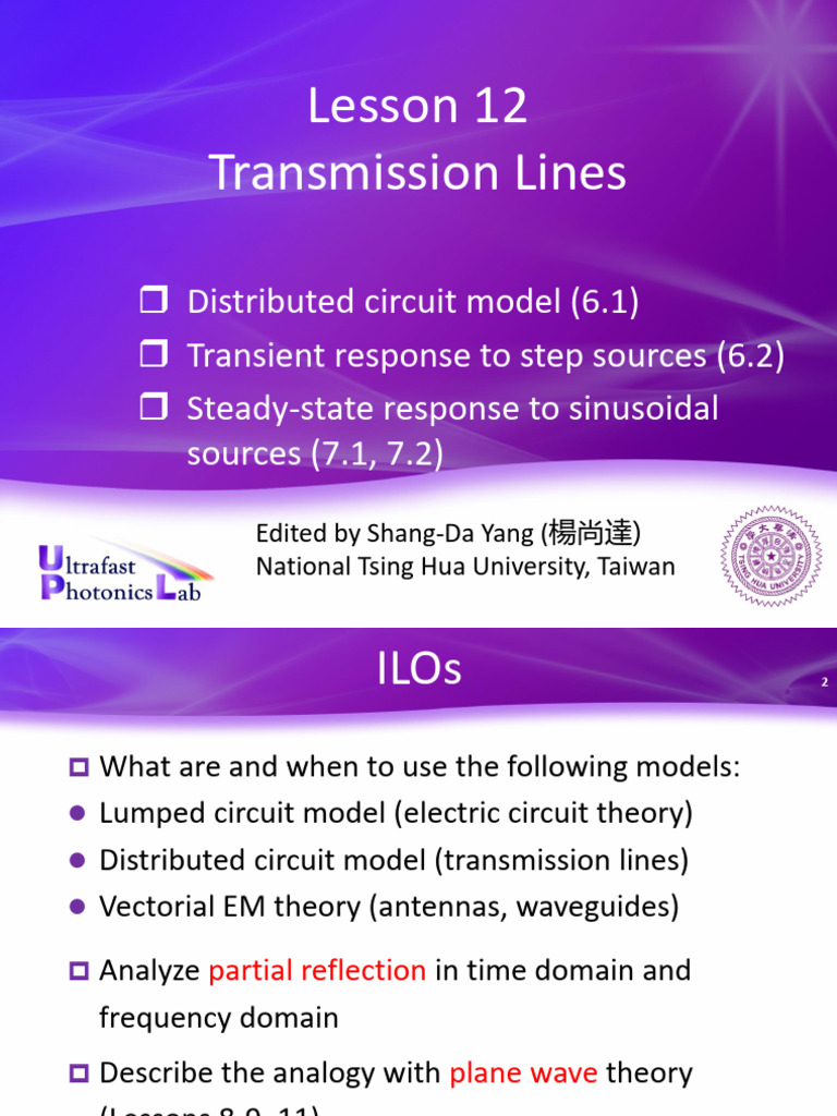 Lesson12 TX Lines STD | PDF