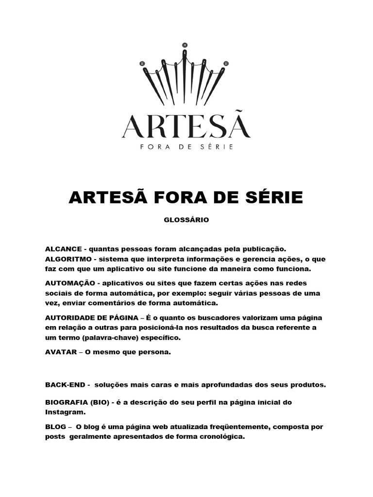 Glossário Afs | PDF