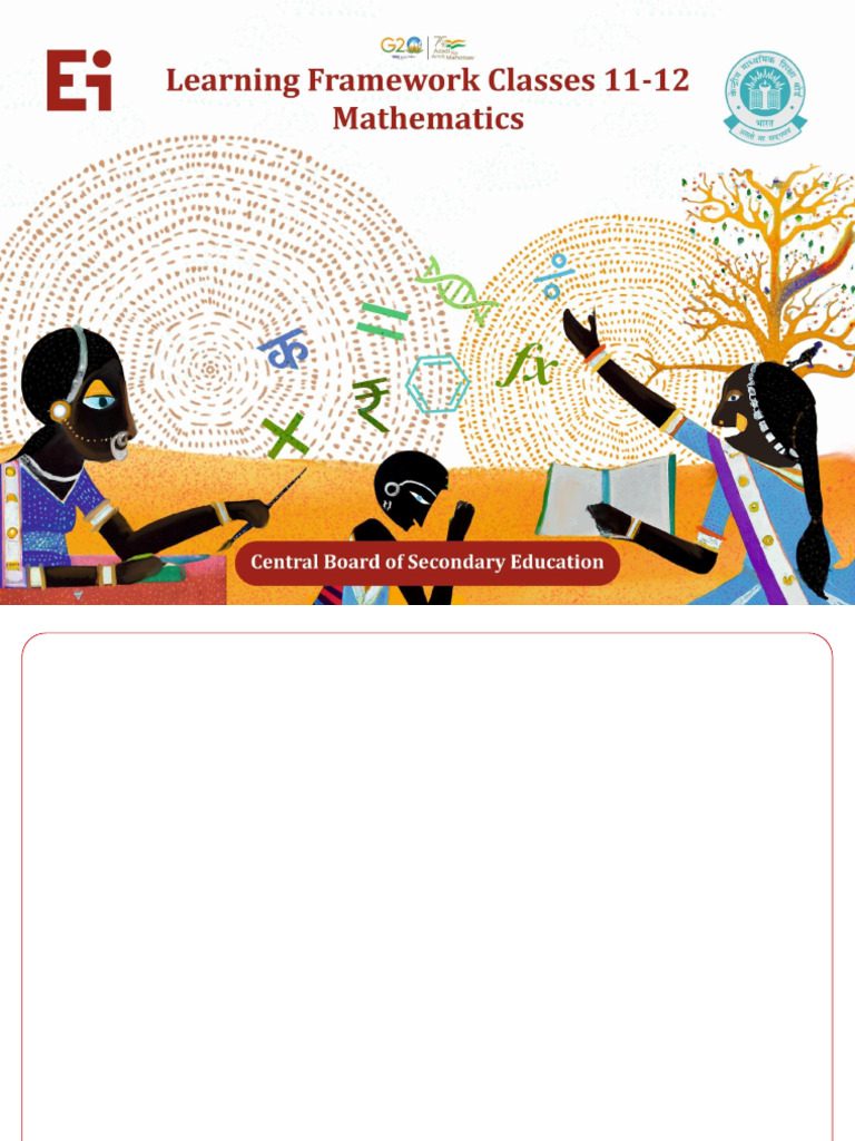 CLASS XI, XII Learning Framework Math - LF | PDF