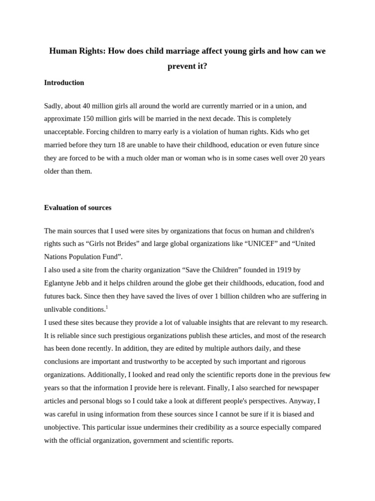 Human Rights - How Does Child Marriage Affect Young Girls and How Can ... Human Rights - How Does Child Marriage Affect Young Girls and How Can ...