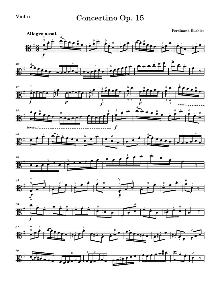Kuchler Op 15 | PDF