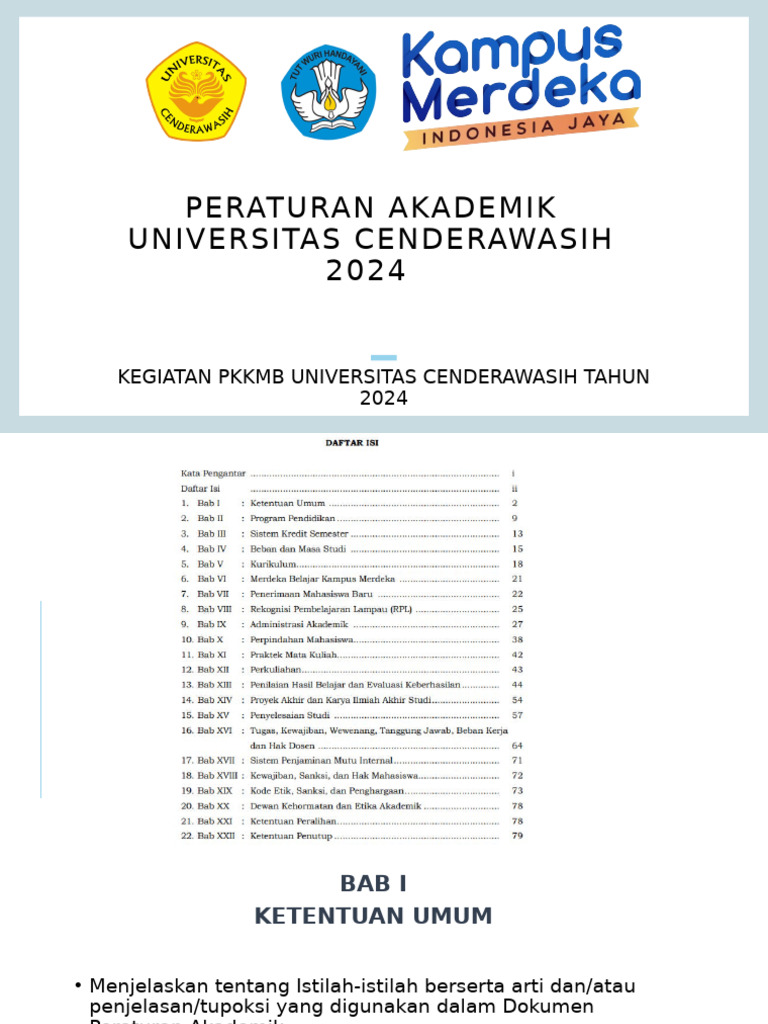 Materi Pa Uncen - PKKMB 2024 - Draft | PDF