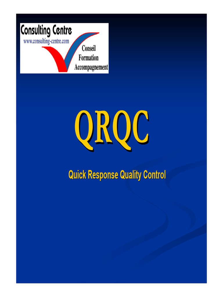 Quick Response Quality Control | PDF