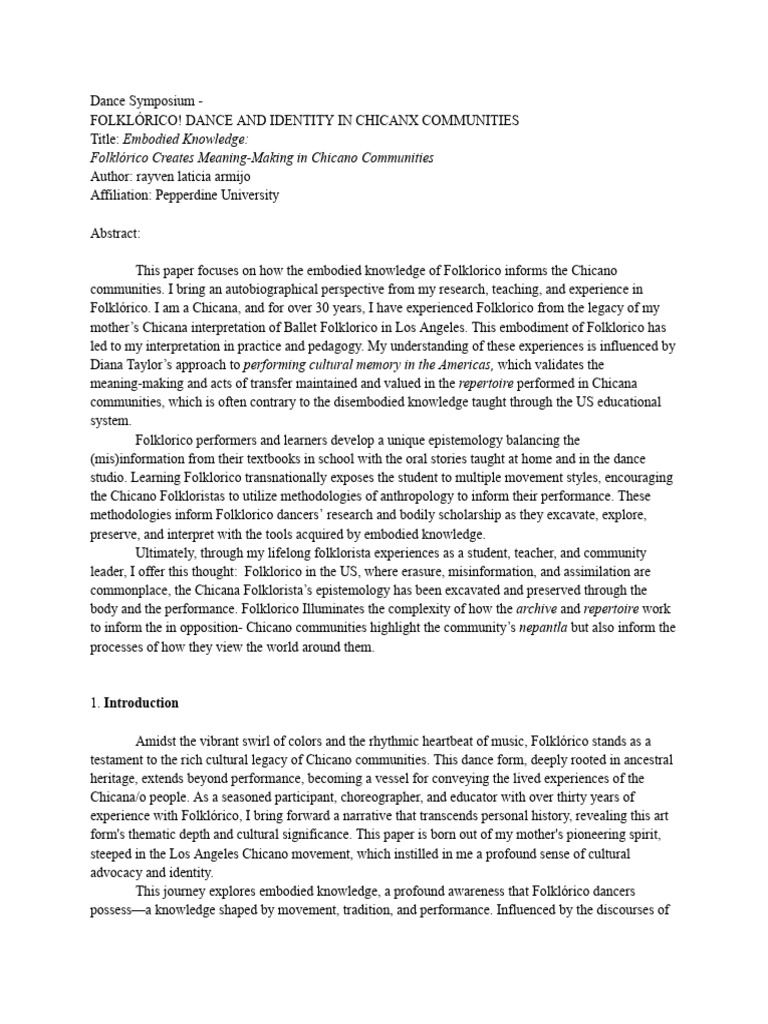 Rayven - Trinity Universty Embodied Knowledge - Research 2 | PDF ...