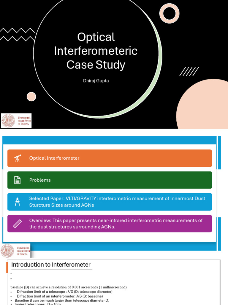 Optical Interferometry in AGN Research | PDF | Interferometry ...